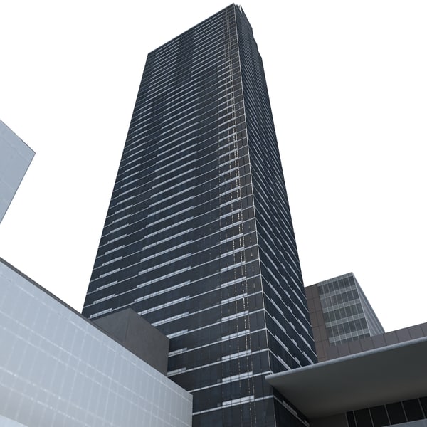 low-poly museum modern art 3d model