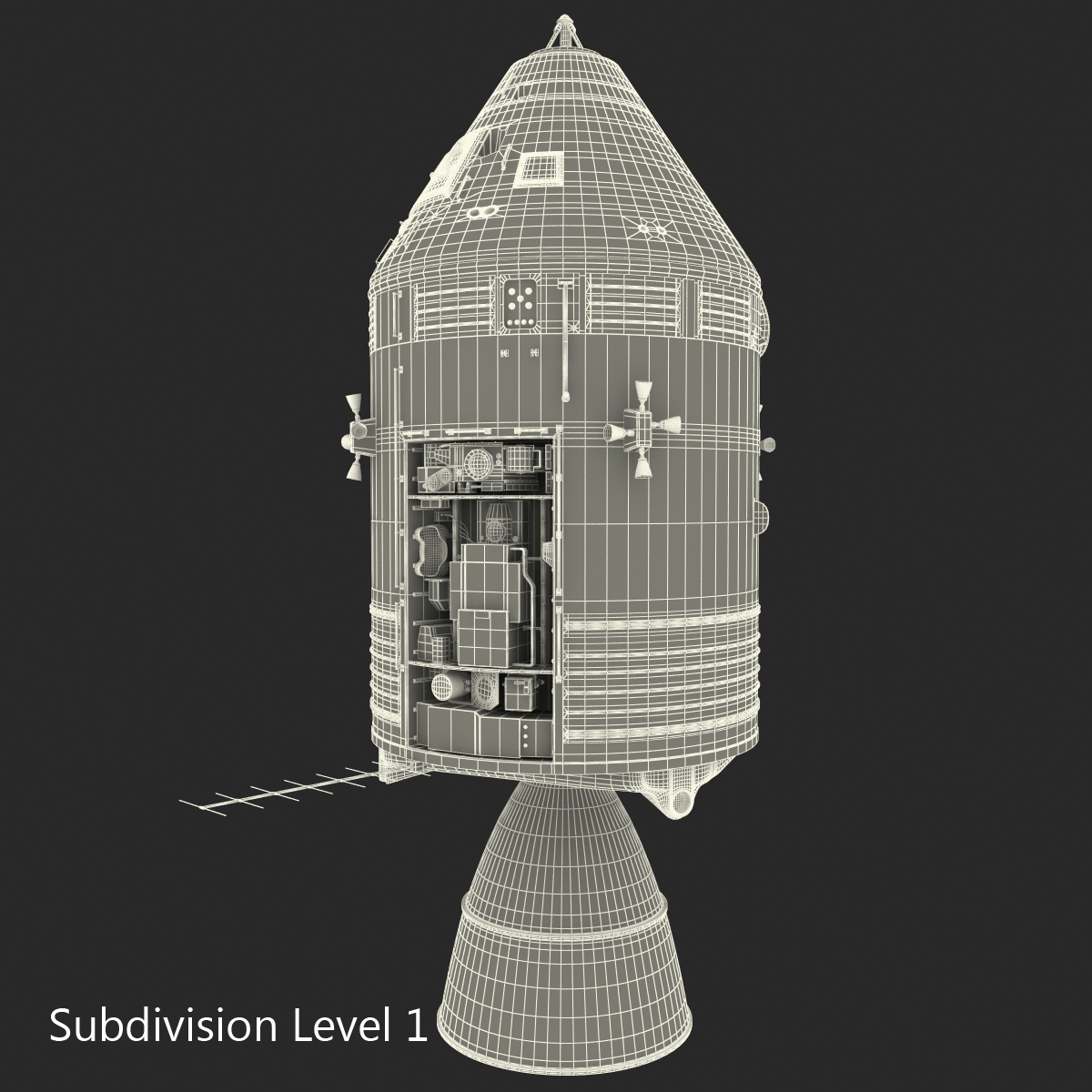 apollo spacecraft 3d model