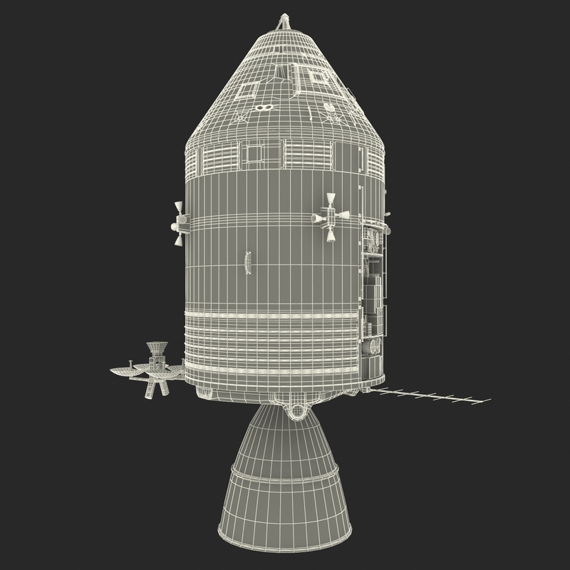 apollo spacecraft 3d model