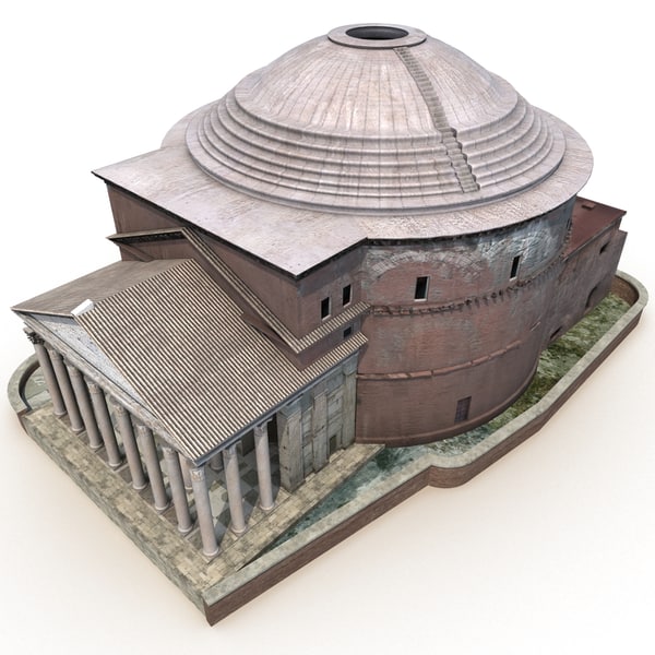 3d model pantheon