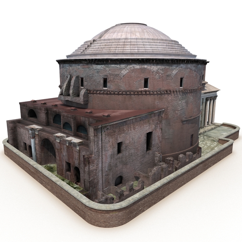 3d model pantheon