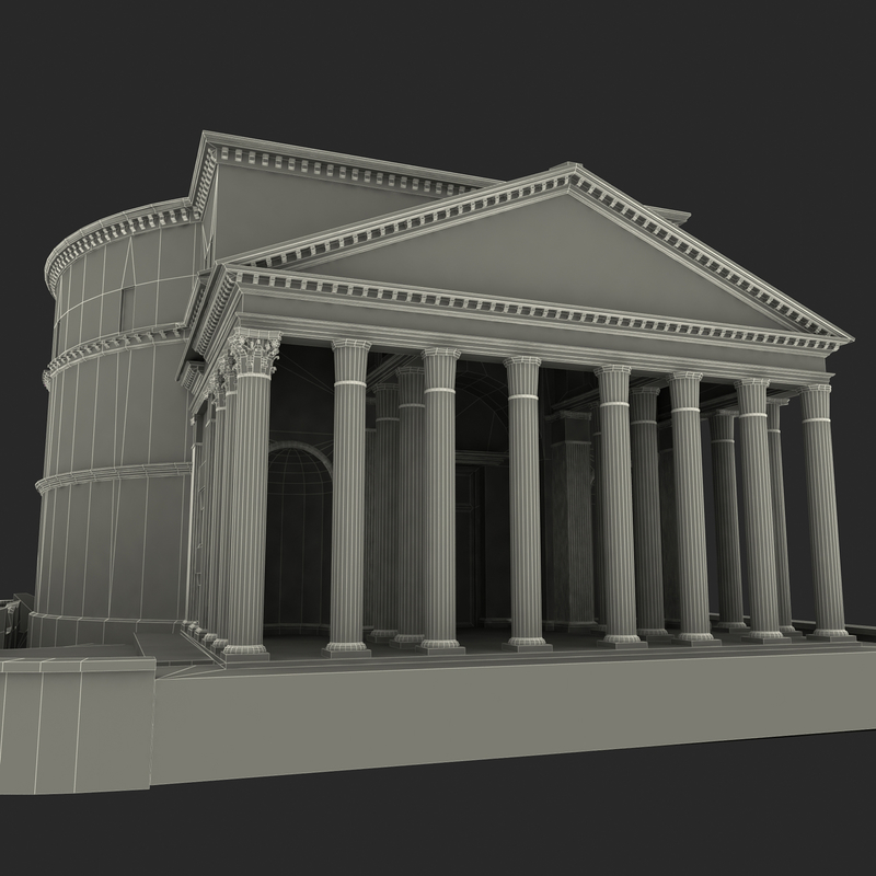 3d model pantheon