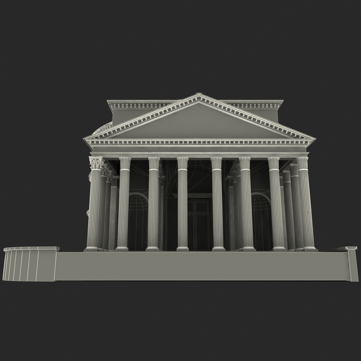 3d model pantheon