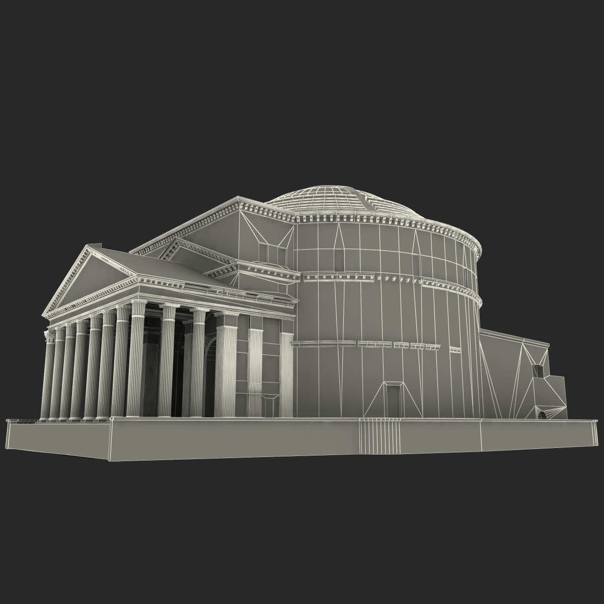 3d model pantheon