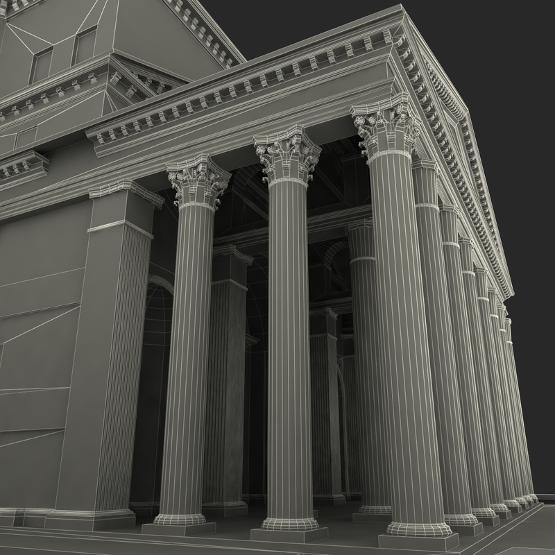 3d model pantheon