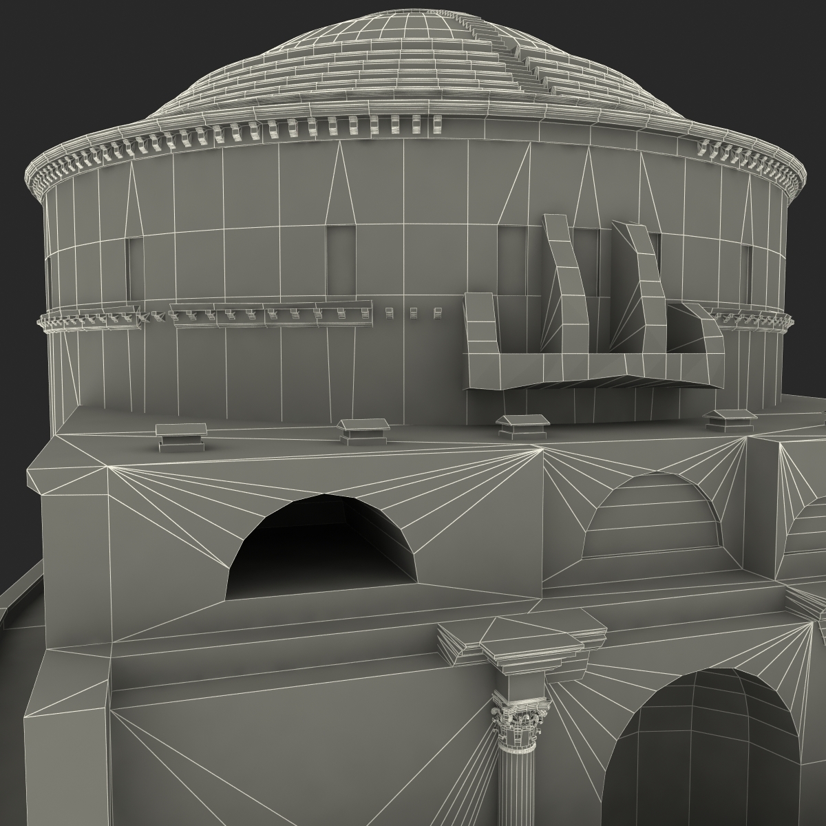 3d model pantheon