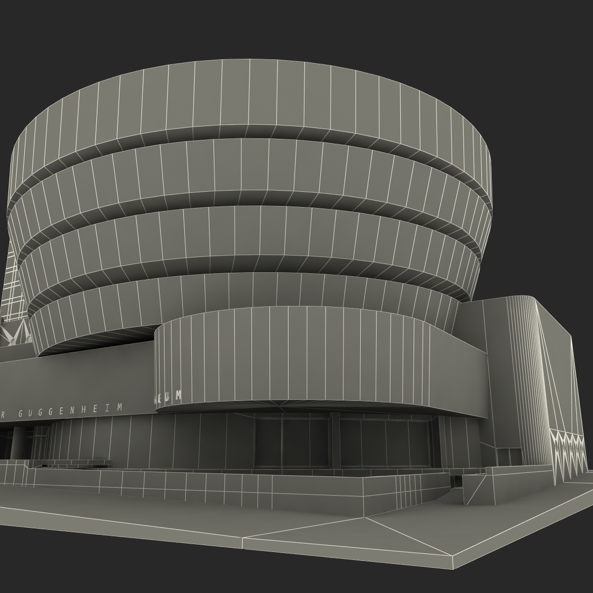 solomon r guggenheim museum 3d model