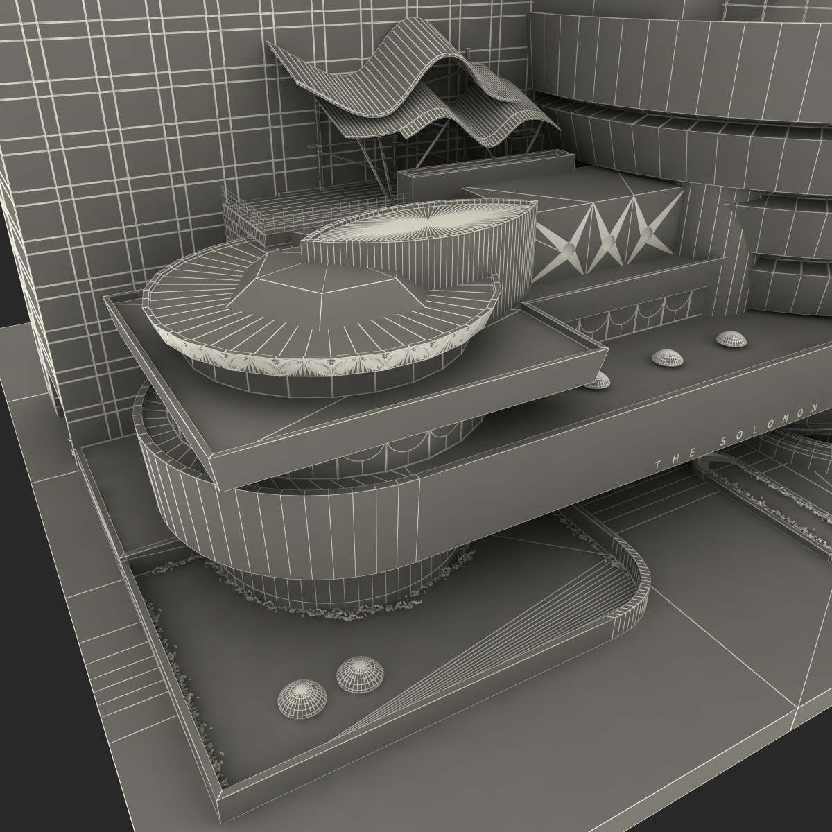 solomon r guggenheim museum 3d model