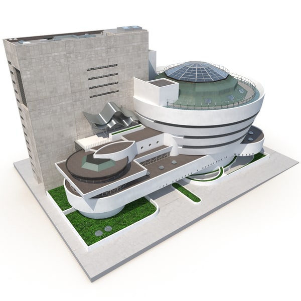 solomon r guggenheim museum 3d model