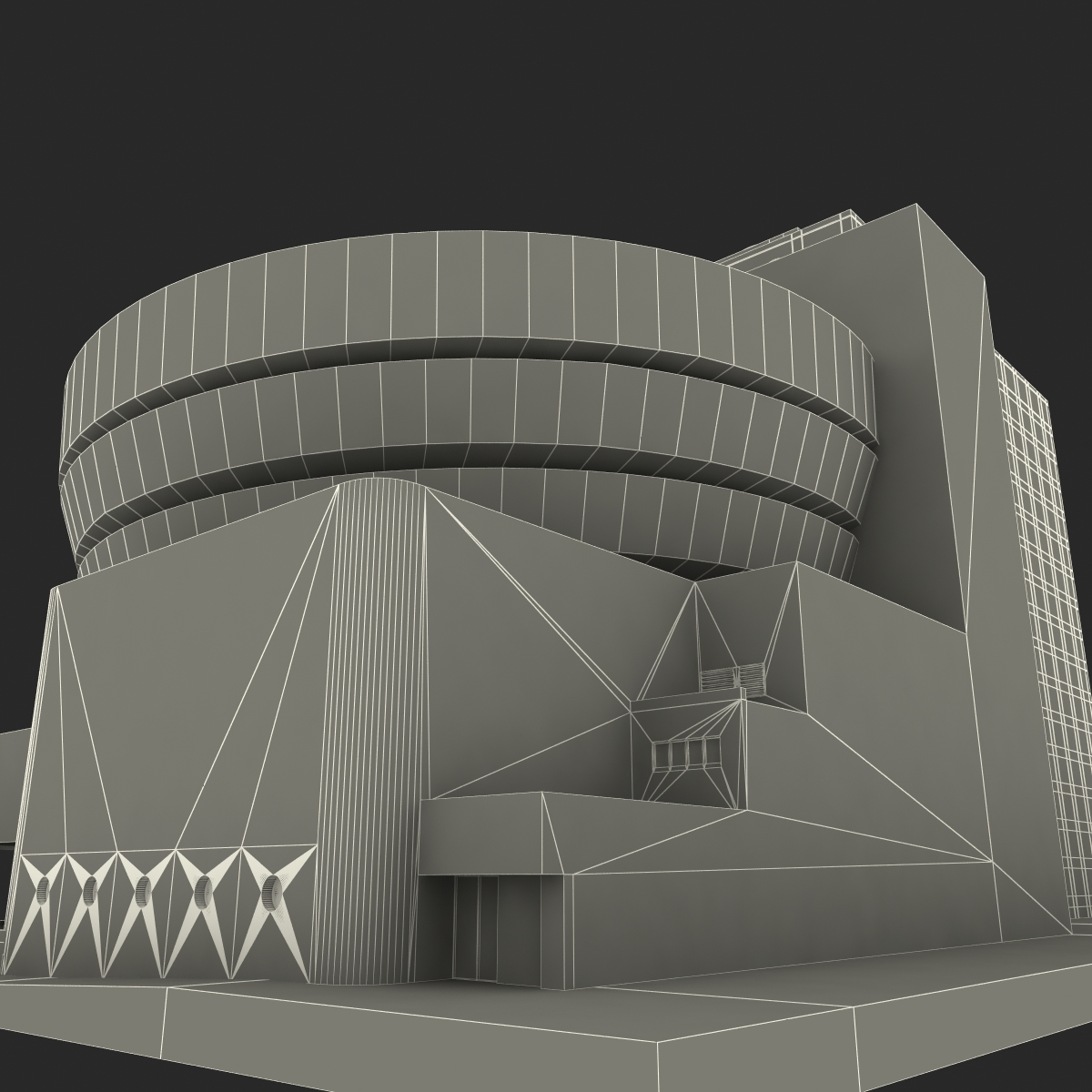 solomon r guggenheim museum 3d model