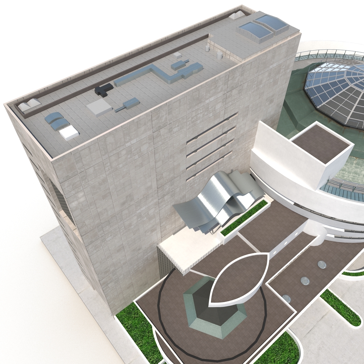 solomon r guggenheim museum 3d model