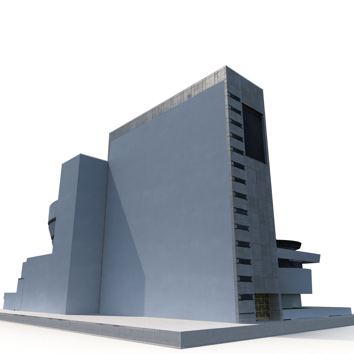 3d obj low-poly solomon r guggenheim museum