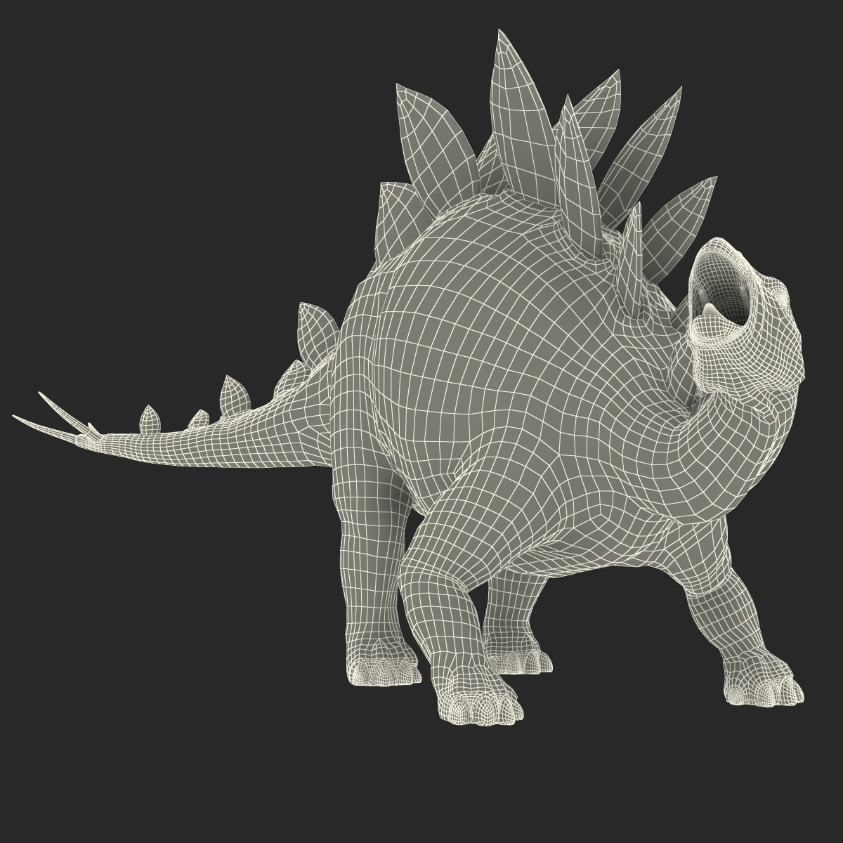 stegosaurus rigged 3d model