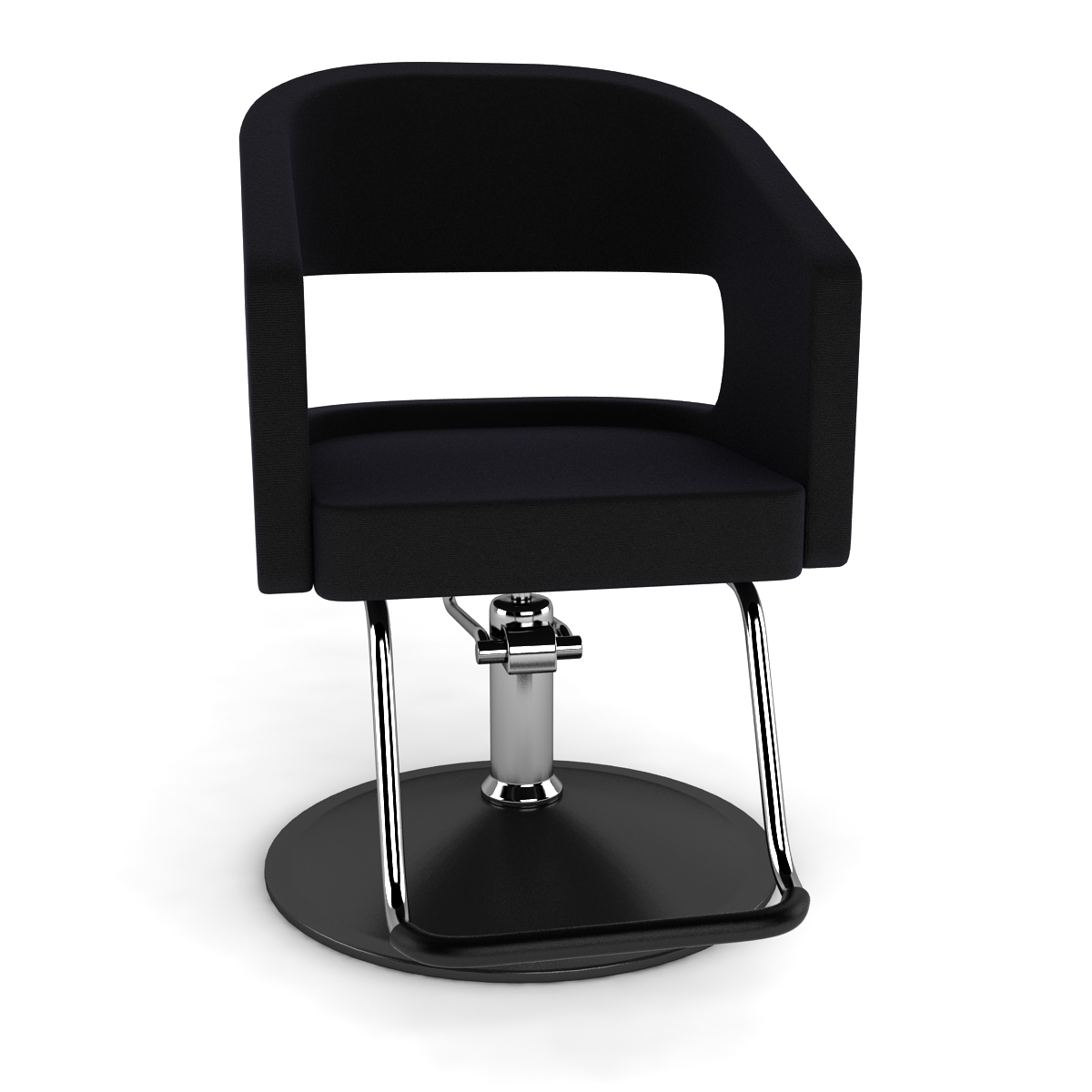 3d model barber chair hair