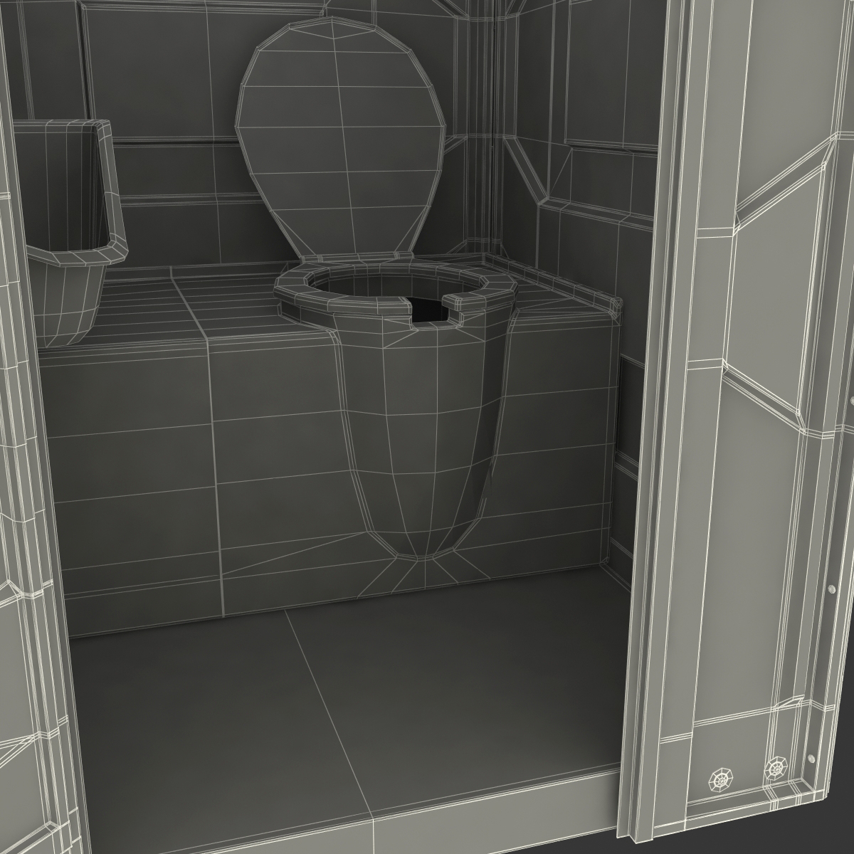 3d portable toilet 2 model