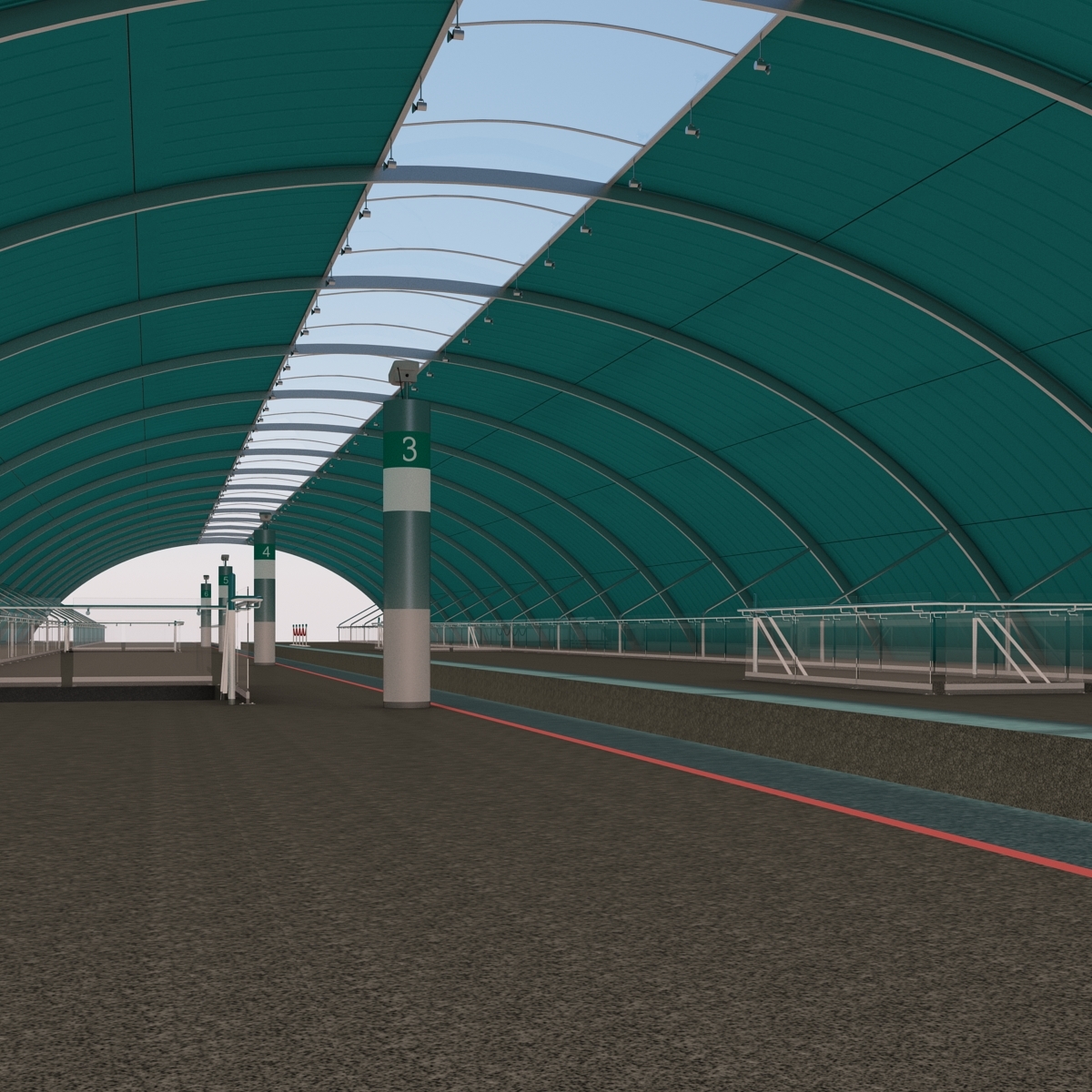 3d subway station 3 model