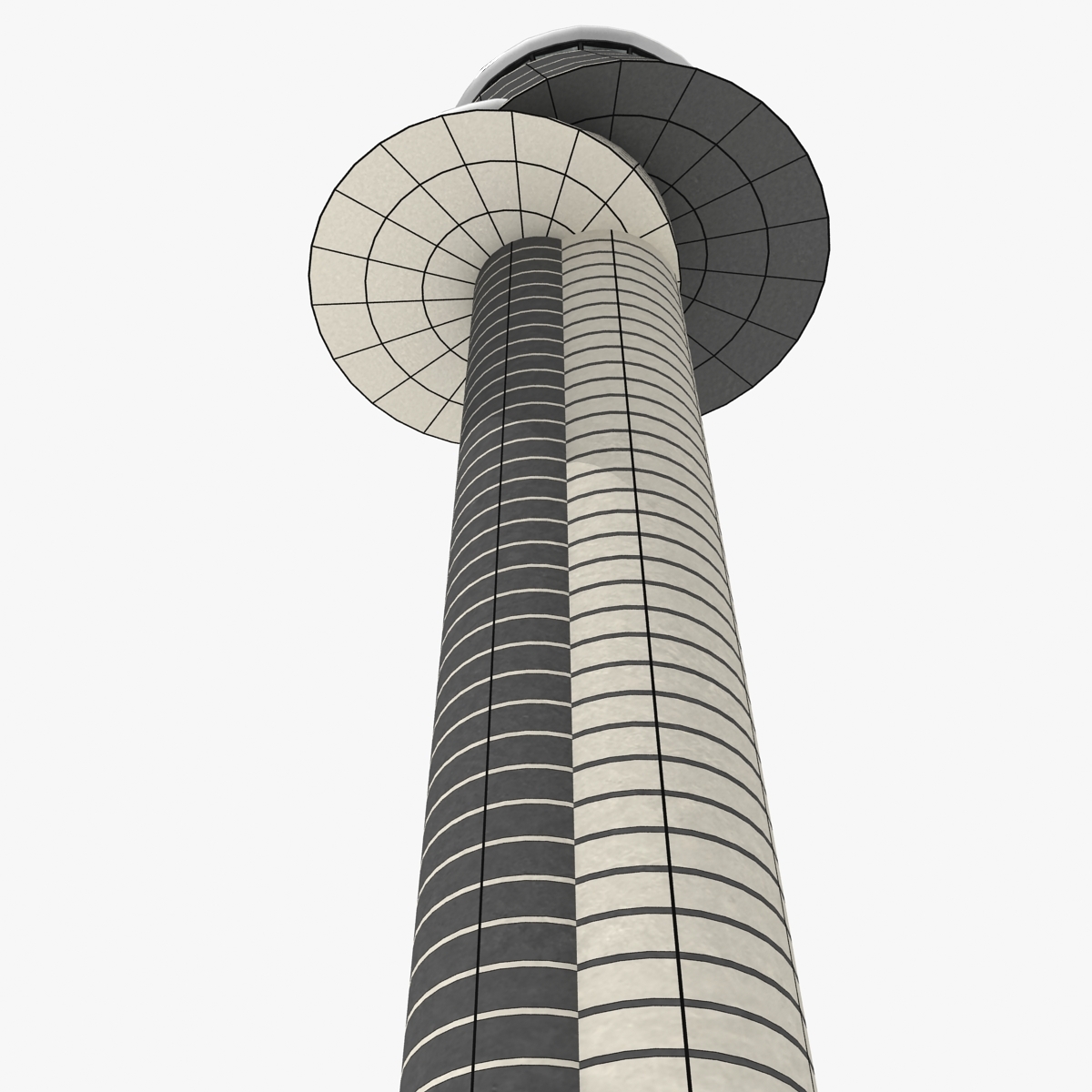 realistic stockholm arlanda tower 3d max