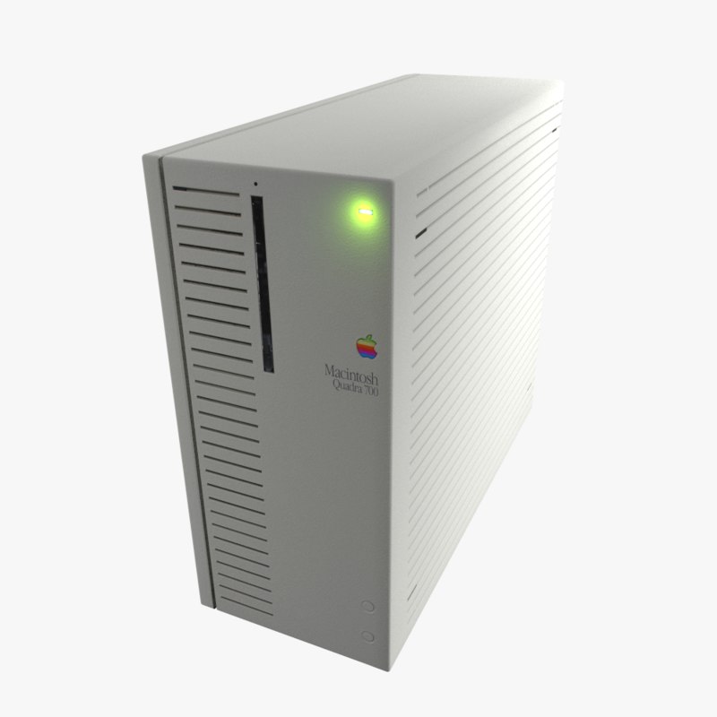 apple quadra 700 3d model