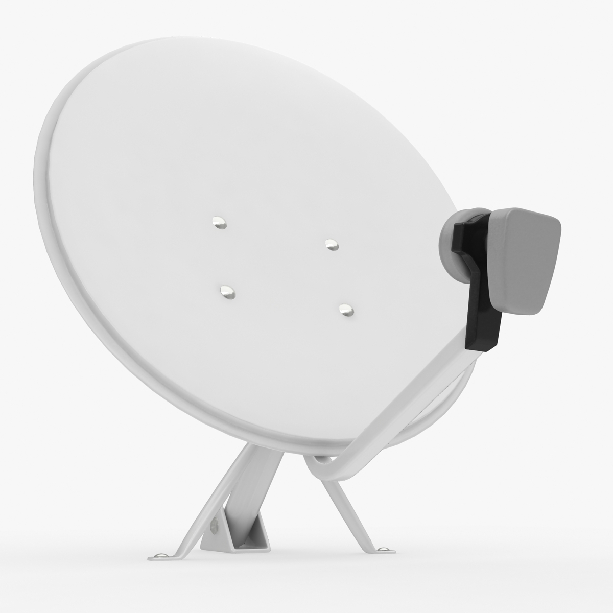 3d model realistic home satellite dish