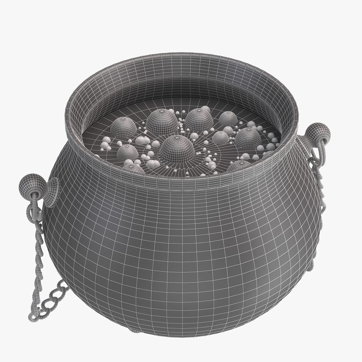 witch s cauldron 3d model