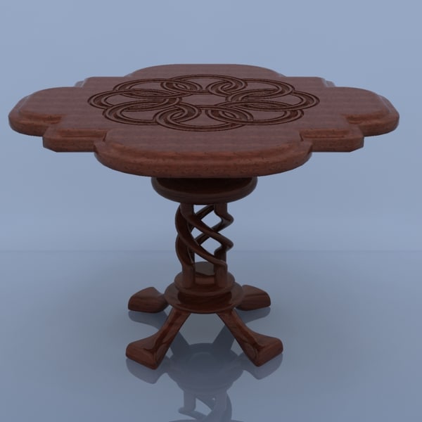 antique table 3d model