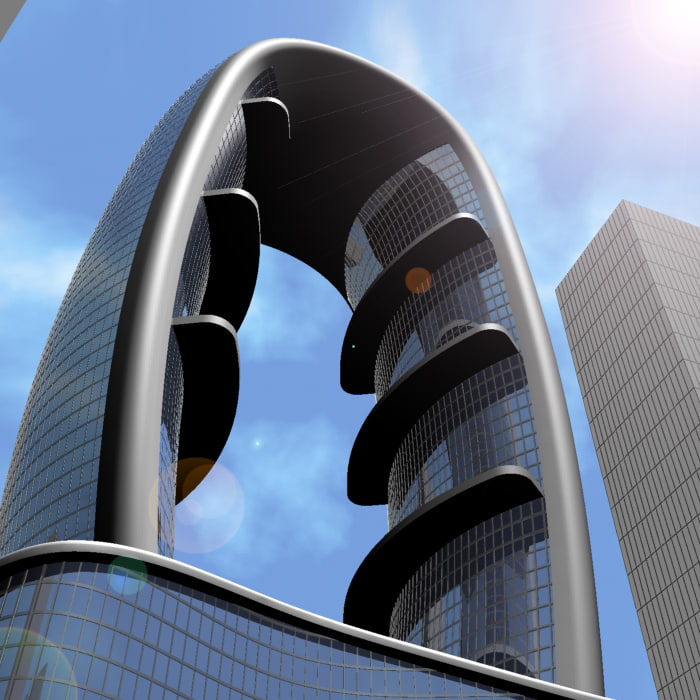 3d skyscraper building model