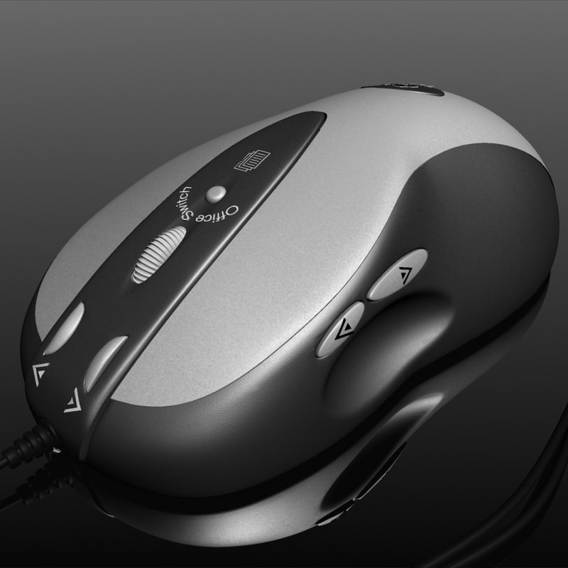 3d model optical mouse