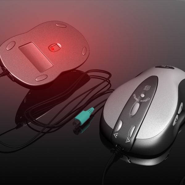 3d model optical mouse