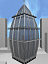 3d wedge-shaped skyscraper building model