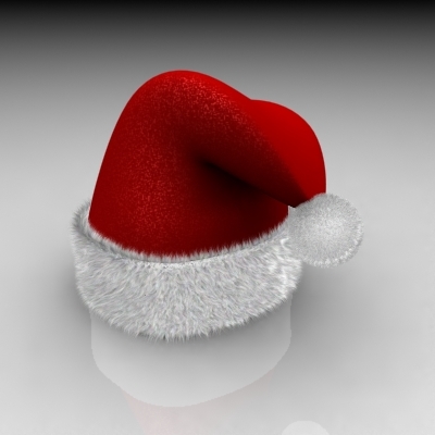 3d model santa hat