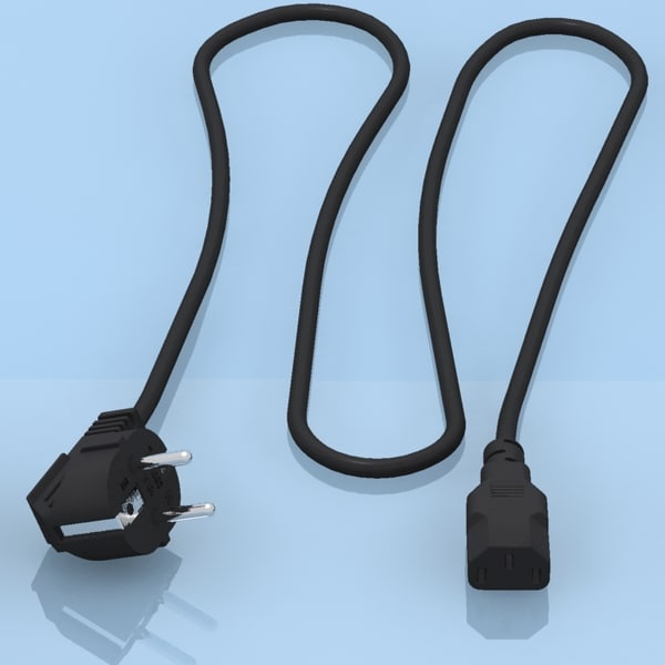 3d model computer cables