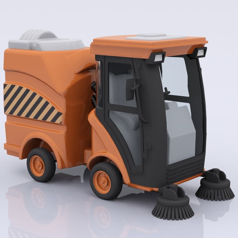 3d street sweeper model