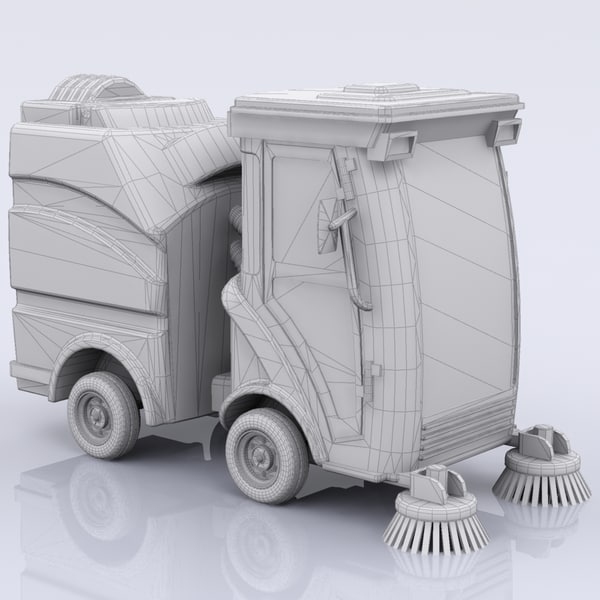 3d street sweeper model