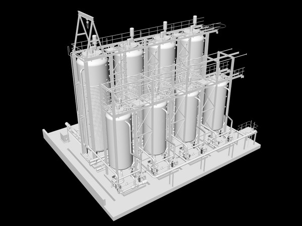 Water Treatment Plant 3D Models for Download | TurboSquid