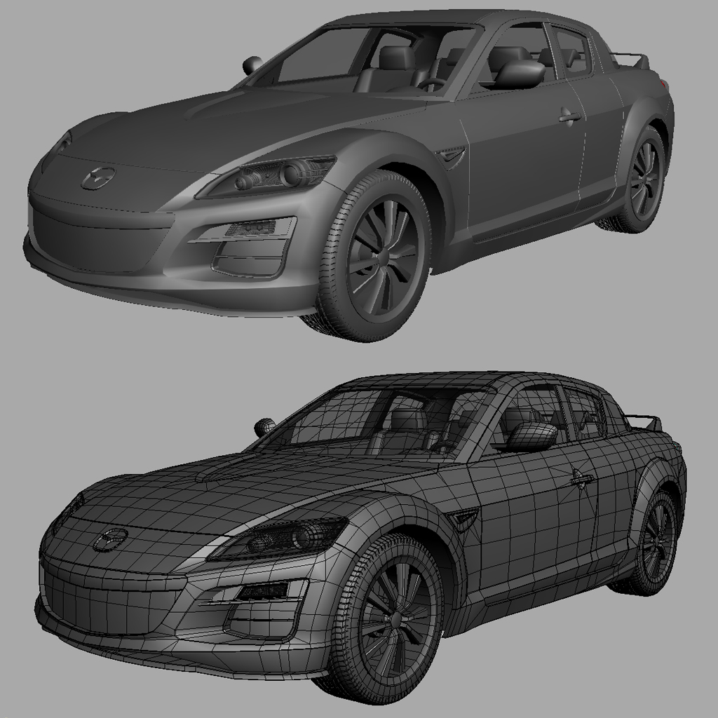 3d model mazda rx8 rx