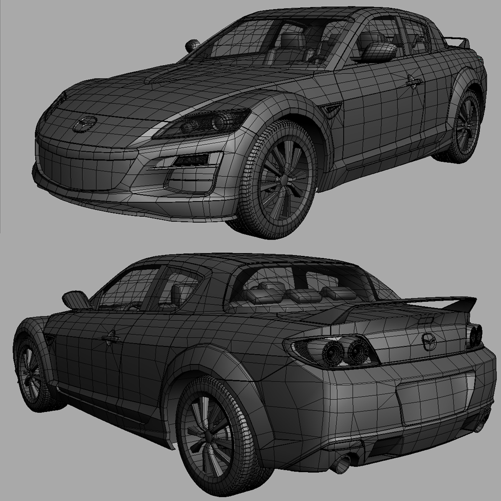 3d model mazda rx8 rx