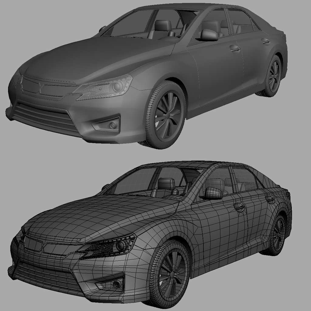 3d toyota mark x