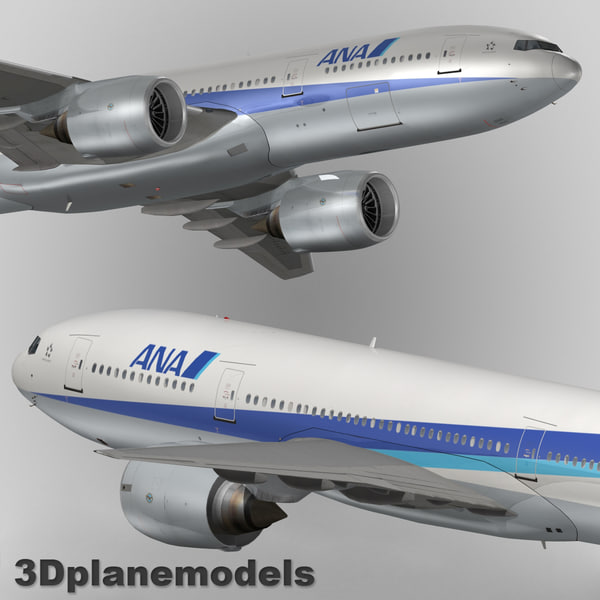 3d model boeing 777-200er