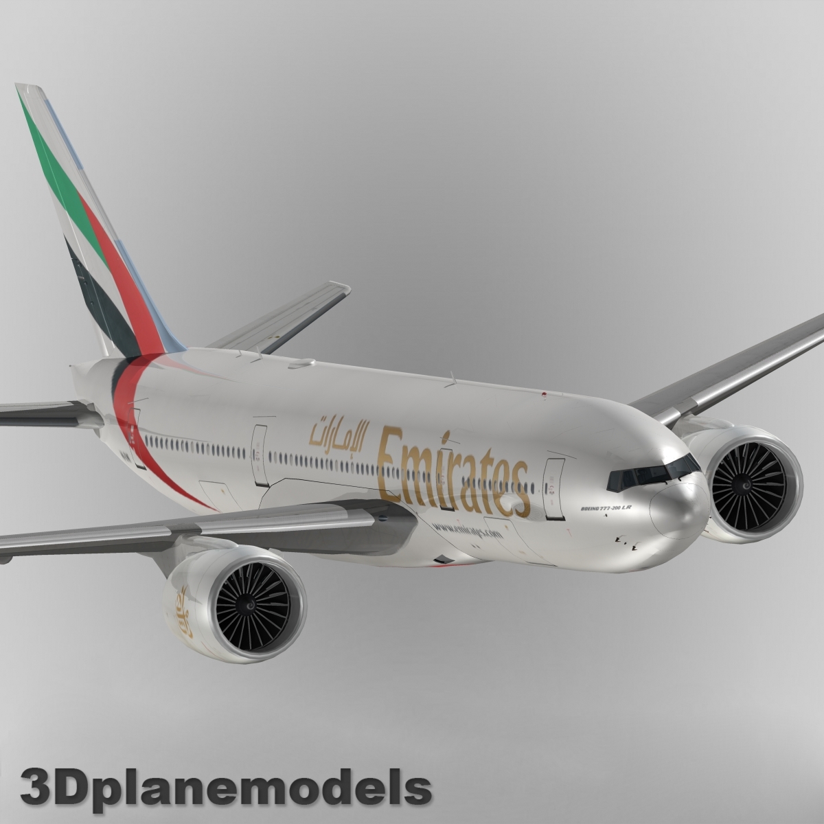 boeing 777-200lr 3d model