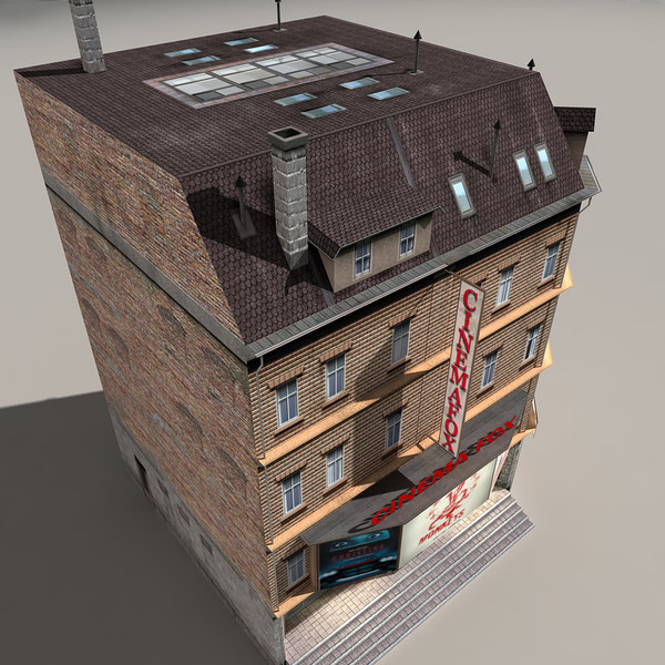 3d 3ds city block building 04