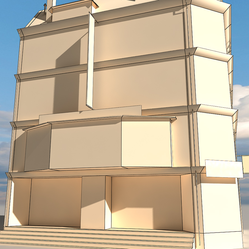 3d 3ds city block building 04