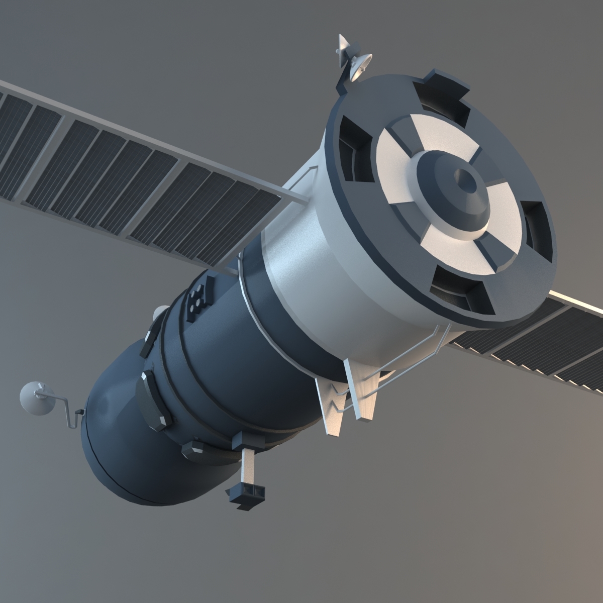 3d model progress spacecraft