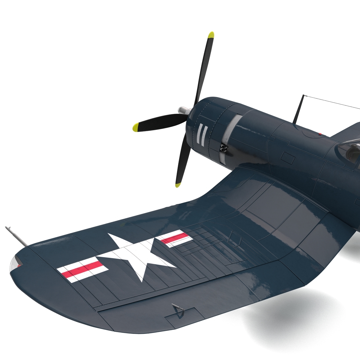 wwii fighter aircraft f4u corsair 3d model