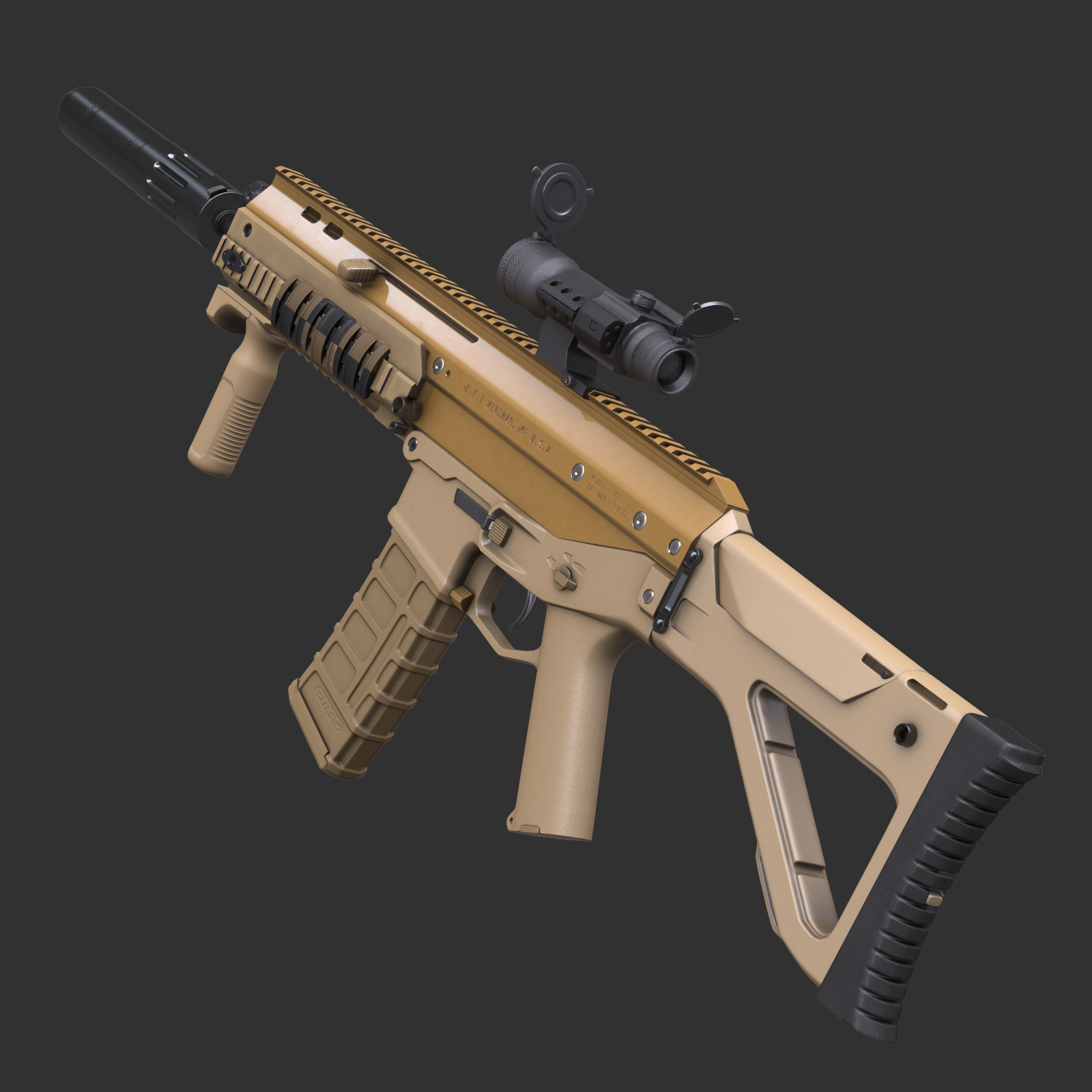 adaptive rifle acr 3d max