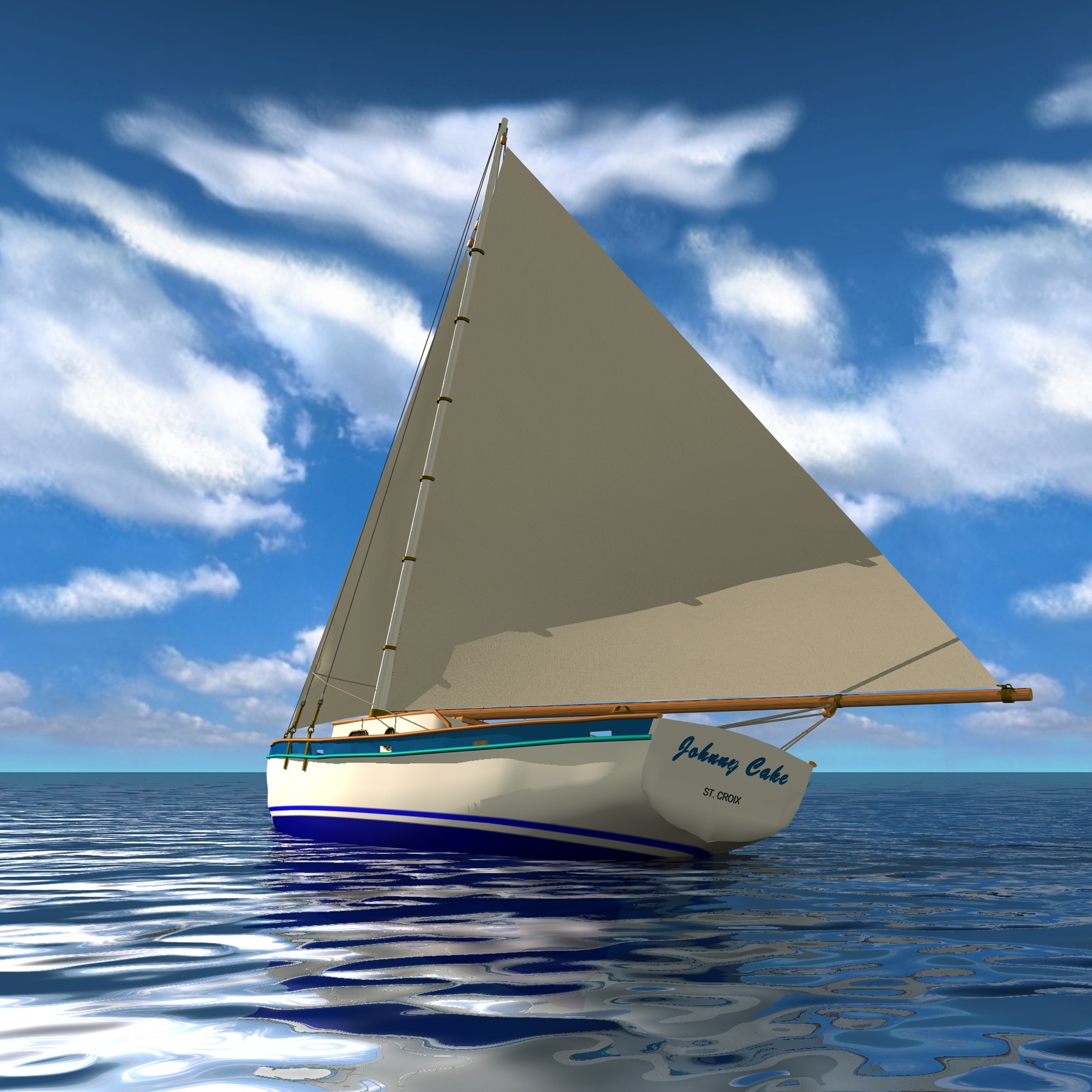 3d model sloop