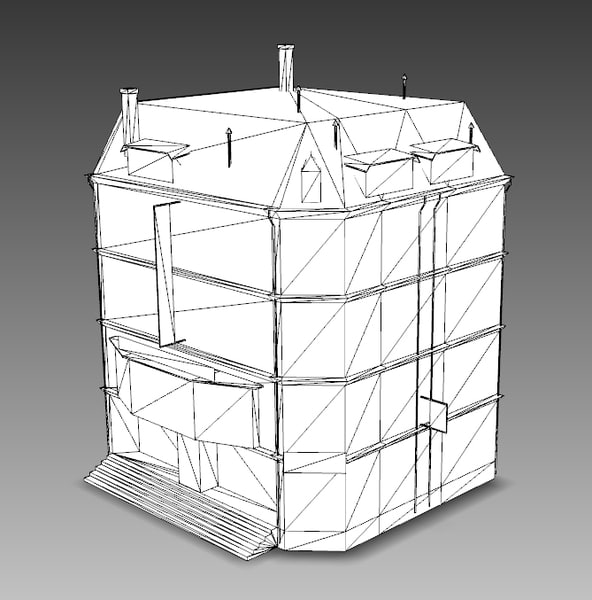 3d 3ds city block building 04