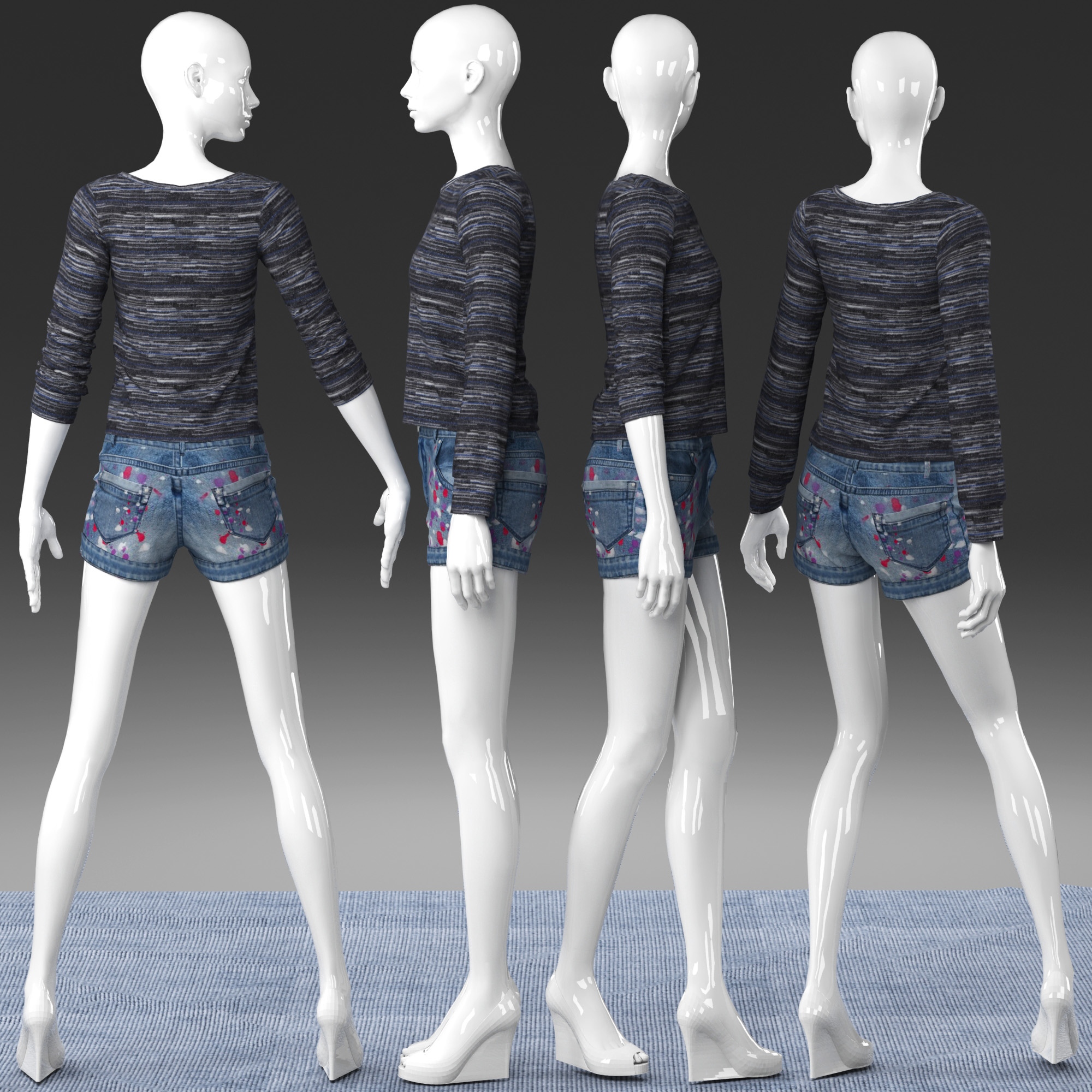 3d woman mannequin