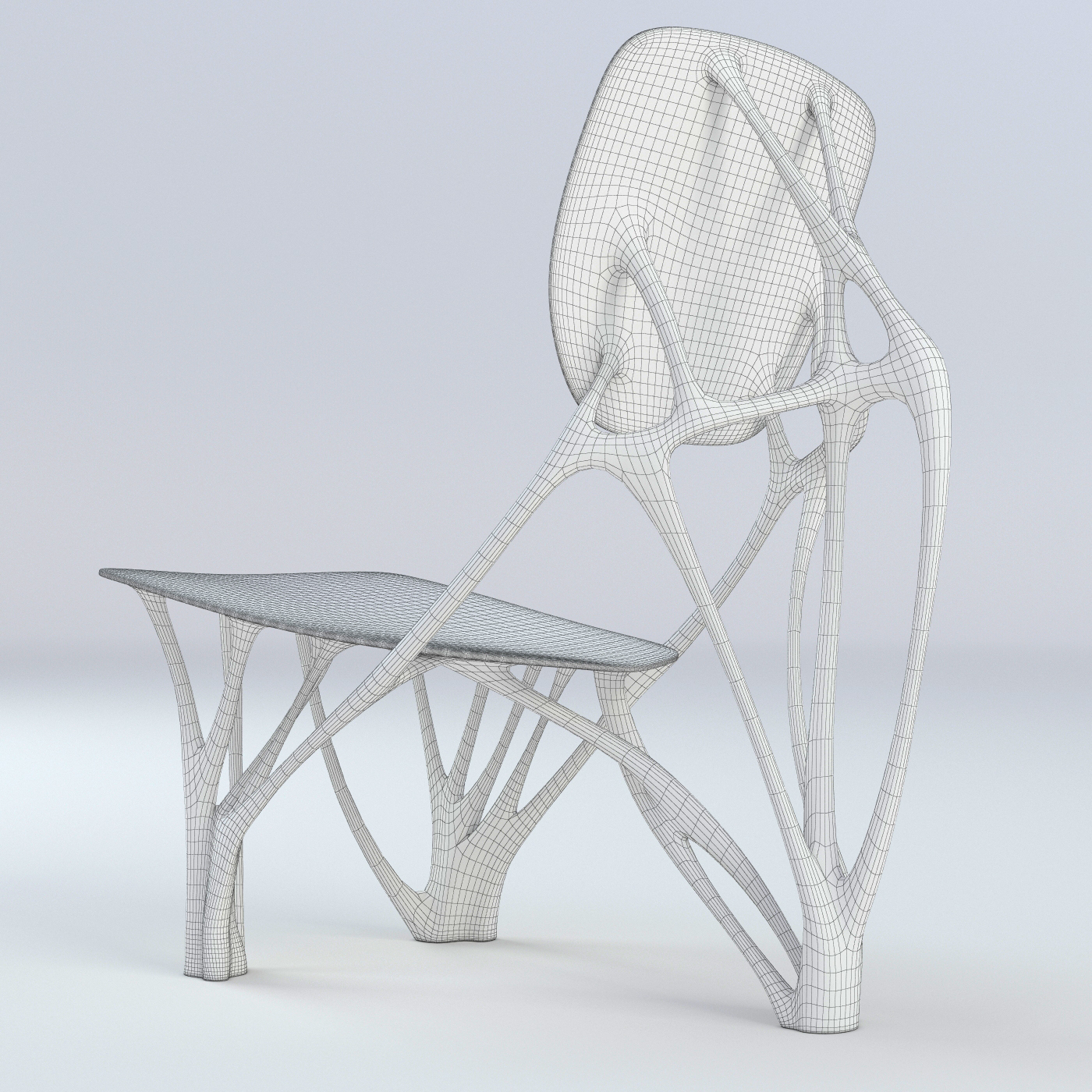 bone chair 3d 3ds