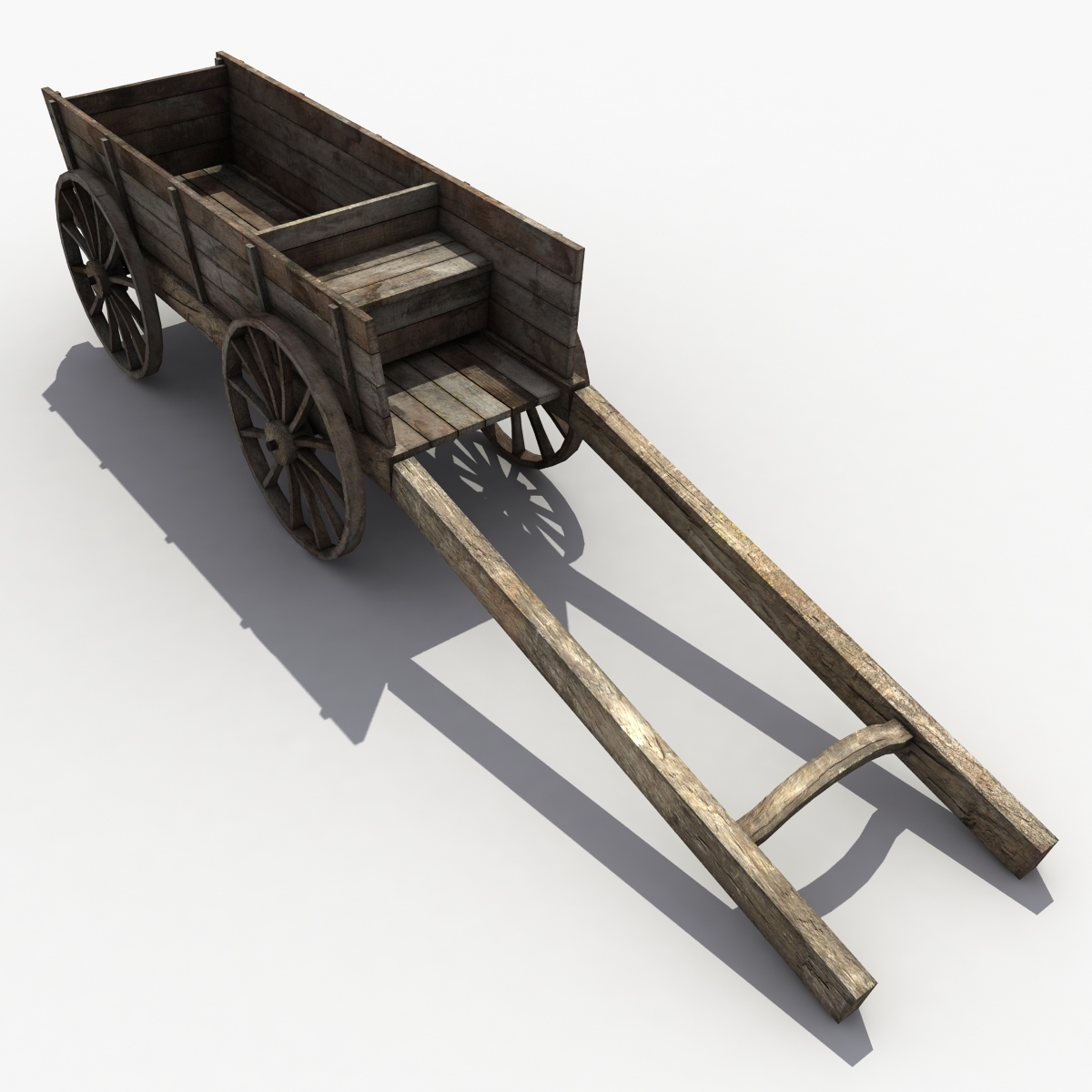 3d medieval cart