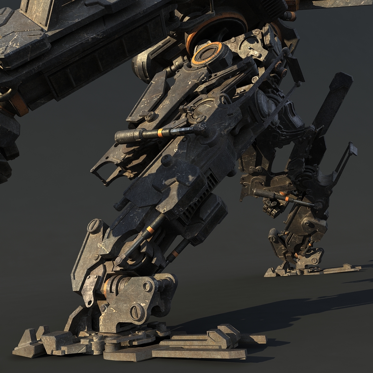 3d robot mech droid model